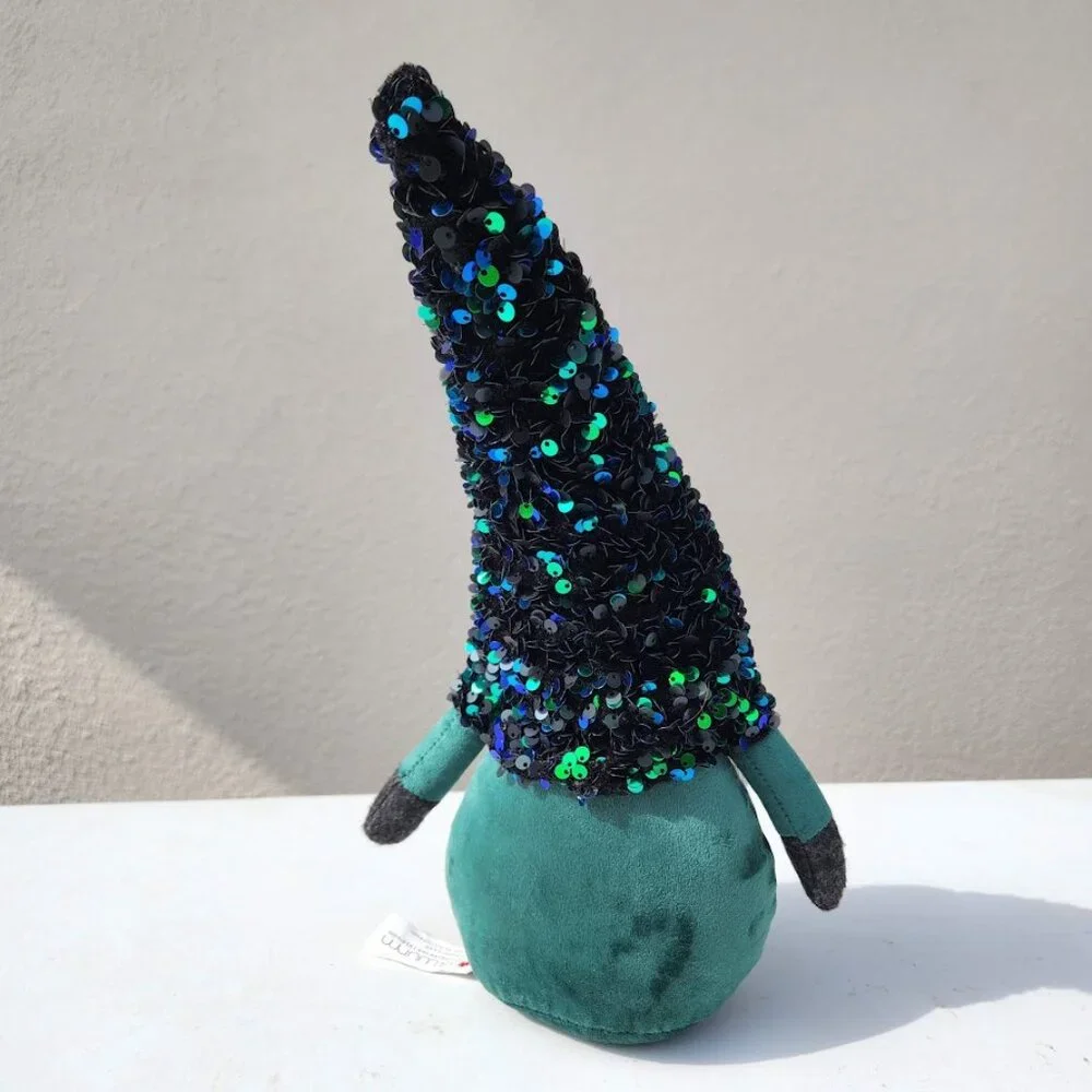 Gnome | Toys | Sequined Hat Gnome Green Weighted Plush Stuffed Animal ...